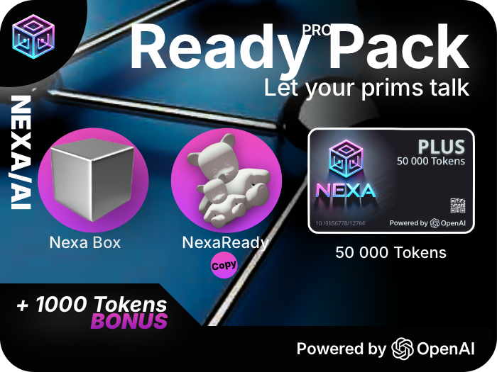 Second Life Marketplace - Nexa/AI system - NexaBox ReadyPro Pack - V1.0.0